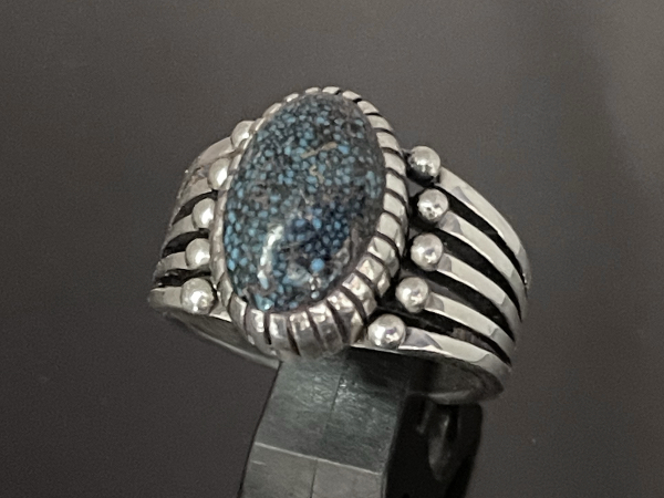 Lander Blue Turquoise Shank Ring by Howard Nelson リングサイズ21号 [ロングブランチ ...
